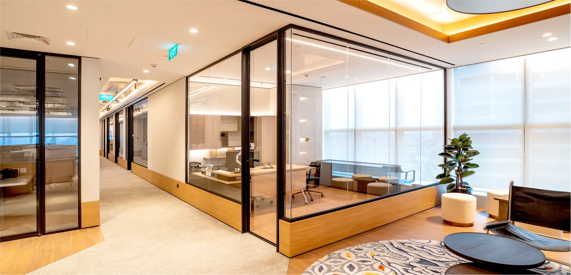 SLIM OFFICE LED DOOR - Roxy Glass